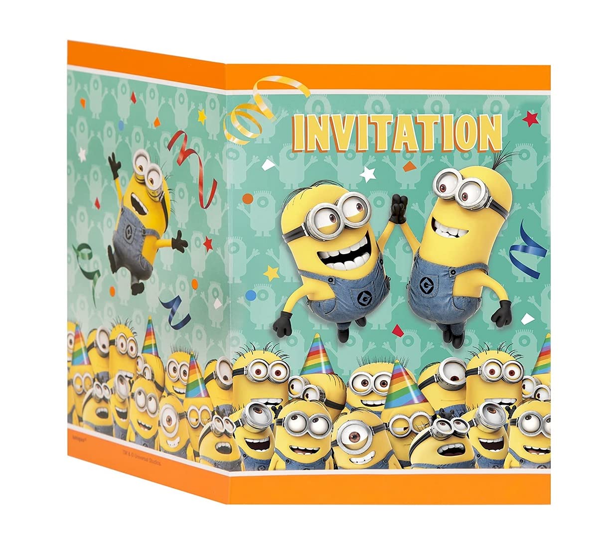 Unique Despicable Me Birthday Party Supplies Bundle Pack includes Party Invitations with Envelopes - 16 Count