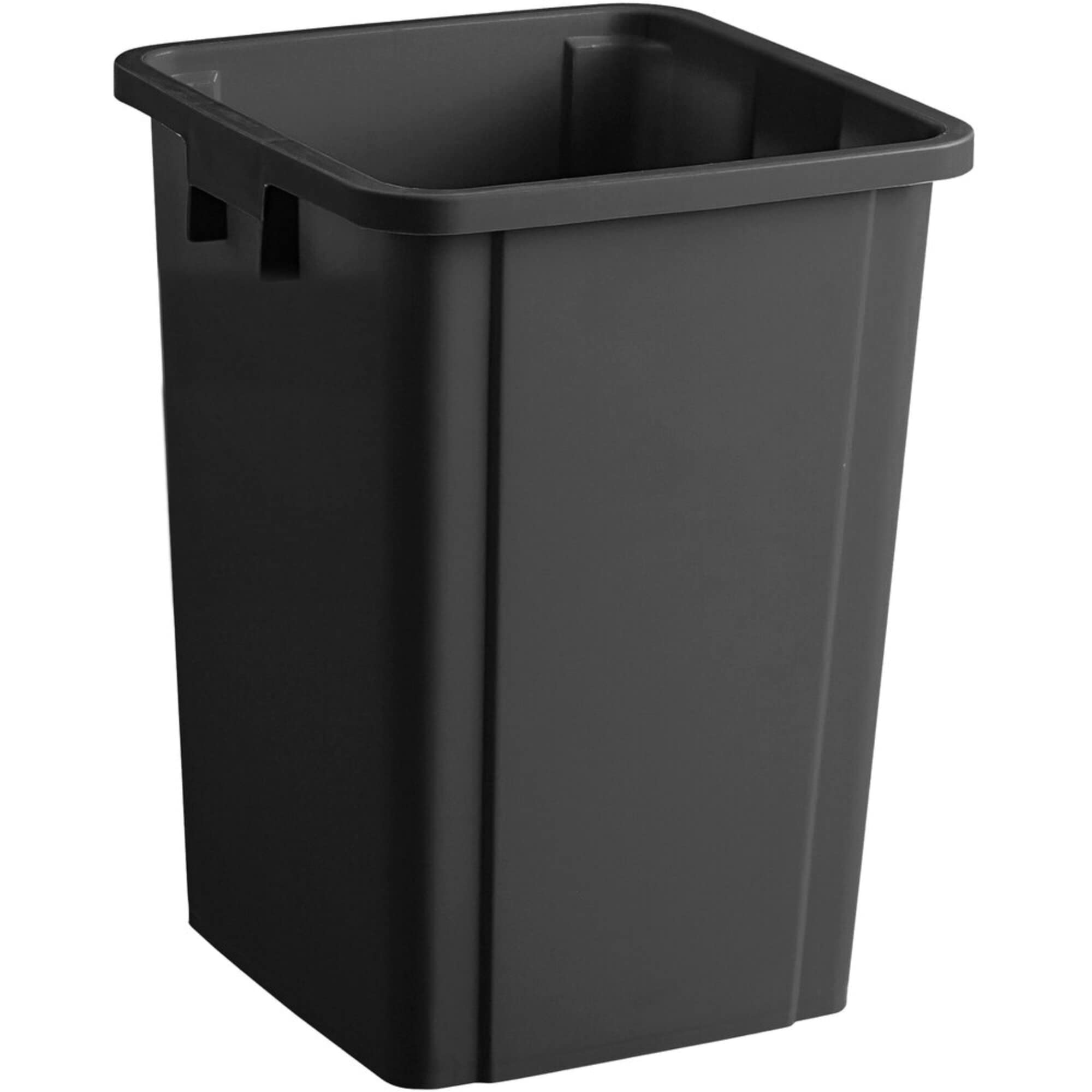 Mix.Home 19 Gallon Black Square Trash can Restaurant Trash can Commercial Trash can Tall Plastic Trash can Industrial Trash can Square Trash cans for Kitchen Janitorial Trash can