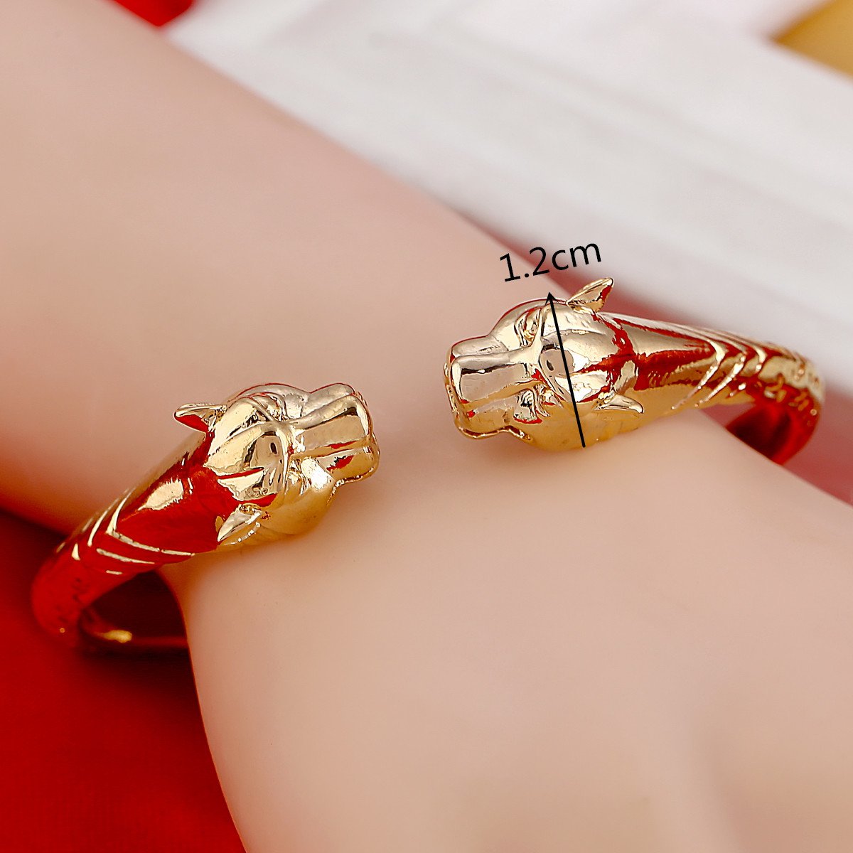 African Leopard Bangles Charm Gold Jewelry Ethiopian Congo Animal Jewelry