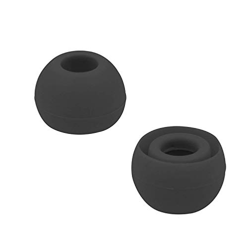 MMOBIEL Ear Tips Earbuds Replacement Compatible with Beats by Dre Powerbeats 2/3 Monsterbeats Wireless - Set of 4 Pairs - Silicone - Black