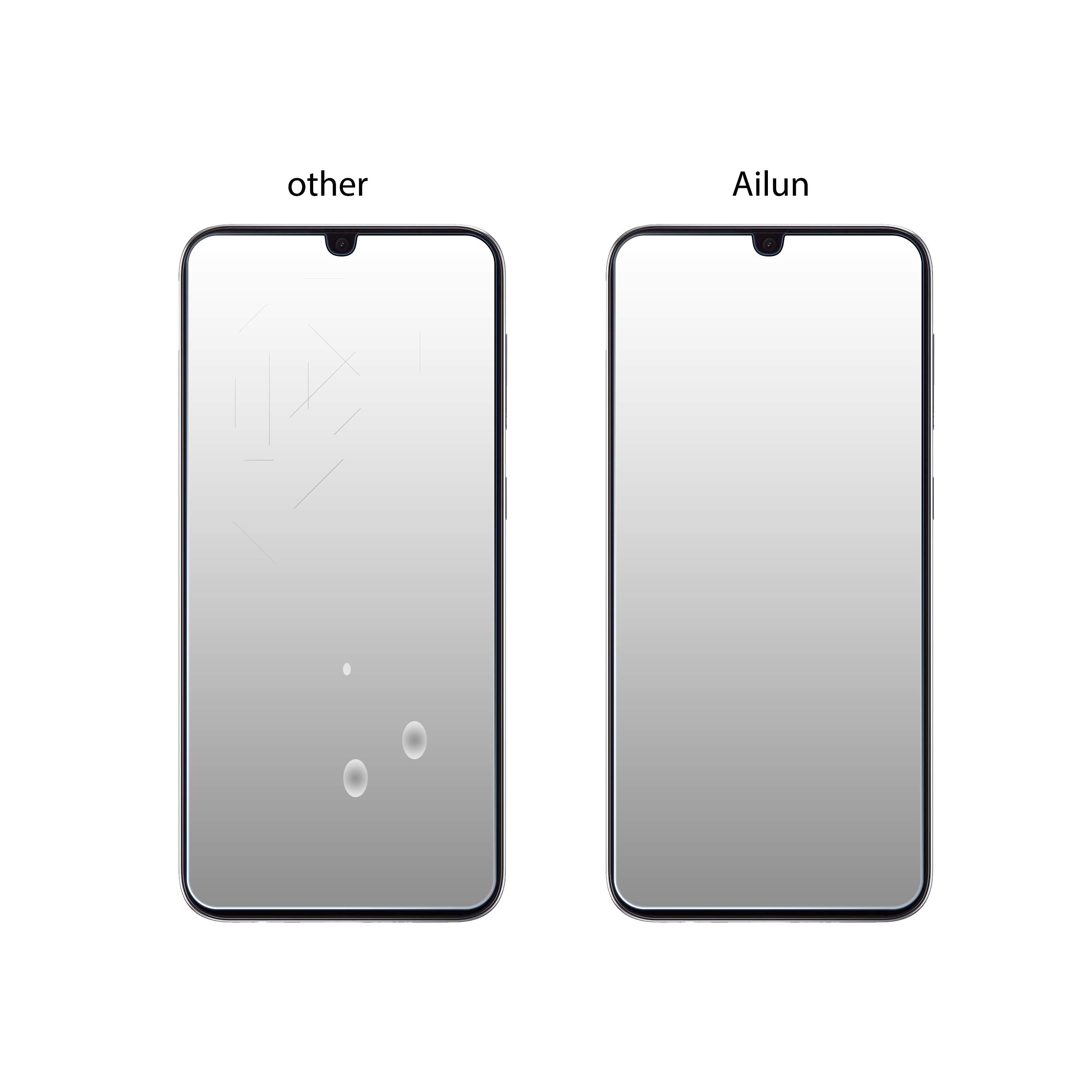 Ailun Screen Protector for Samsung Galaxy A50,A30,A50s,A30s,A40,M30,M31 Tempered Glass Screen Protector 3Pack 9H Hardness 2.5D Edge,Case Friendly