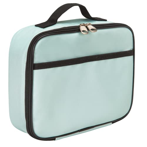 Fenrici Green Lunch Box for Girls, Boys, Kids Lunch Box for School, Insulated Lunch Bag for School, Soft Sided Compartments, Spacious, BPA Free, Food Safe,10.8in x 8.5in x 2.8in, Sage Green