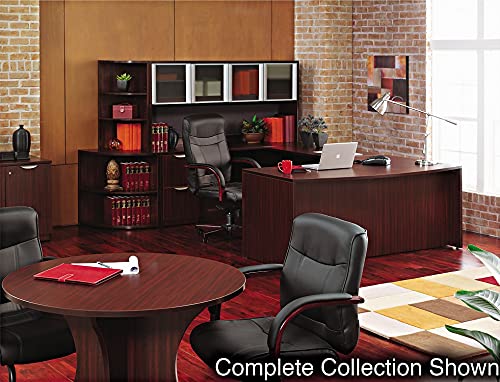 Alera VA324424MY Valencia Reversible Reception Return, 44w X 23 5/8d X 41 1/2h, Mahogany