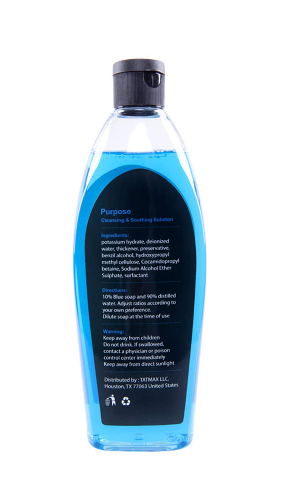 One Tattoo World Highly Concentrated Blue Soap 16.9oz, Equivalent as Green Soap Smells Better, for Tattoo Aftercare or Regular Home & Office Soap with 10 Times of Water Dilution, OTW-PPSoap500