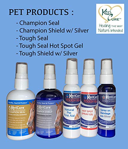 KeriCure As Seen on HSN - Tough Seal Liquid Bandage, 2 Pack, Spray on Wound Care for Dogs, Cats, Pets and Small Animal First Aid, Made in The USA
