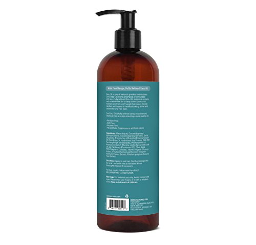 Pure Emu Deep Cleansing Emu Oil Shampoo: Infused With Pure, Fully Refined Emu Oil | Alcohol Free, Paraben-Free, SLS-Free | Convenient Pump Dispenser (Refreshing Rosemary Mint), 16 fl oz