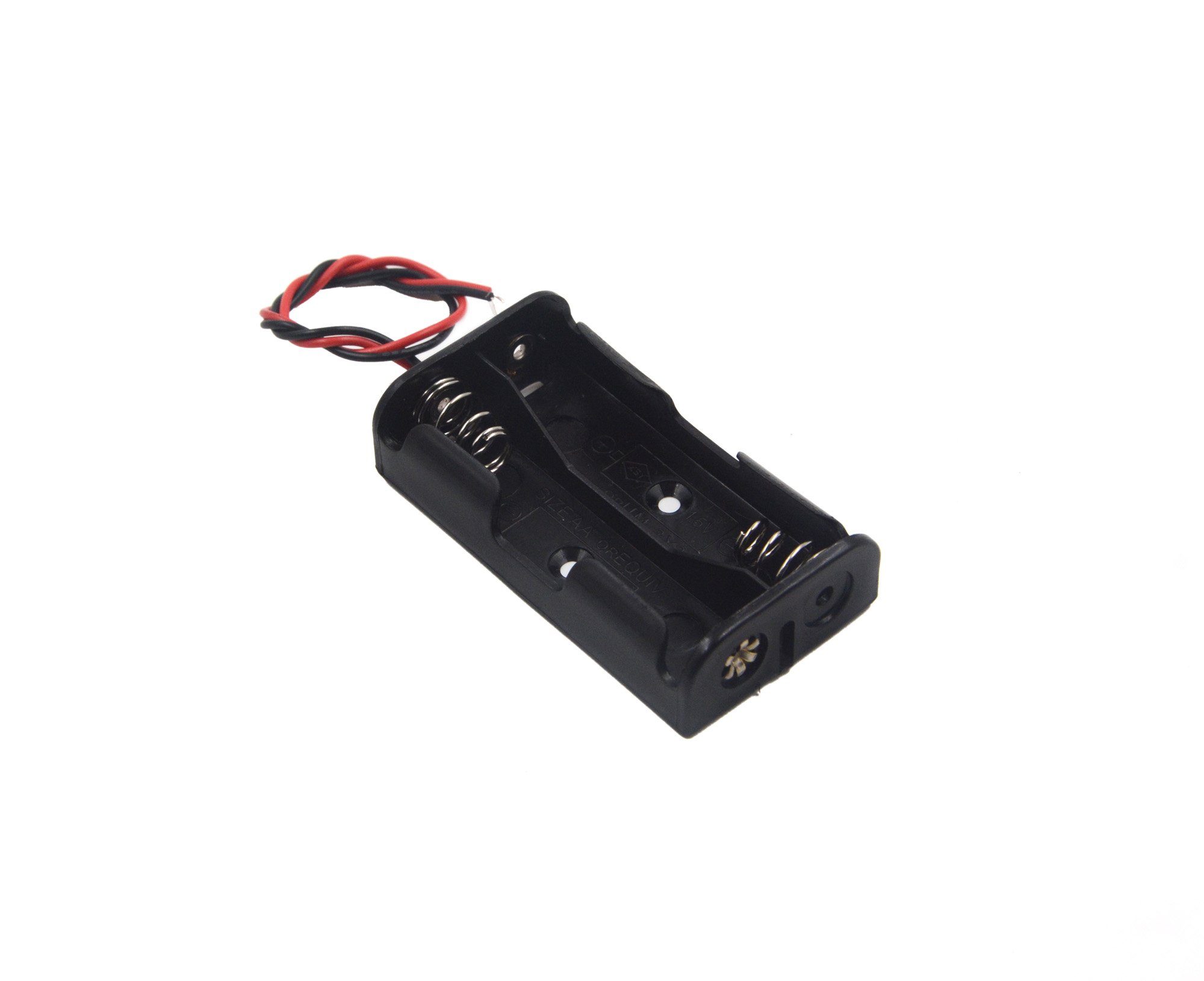 LAMPVPATH (Pack of 6) AA Battery Holder, 2 X 1.5V AA Battery Holder with Leads, AA Battery Holder with Wires