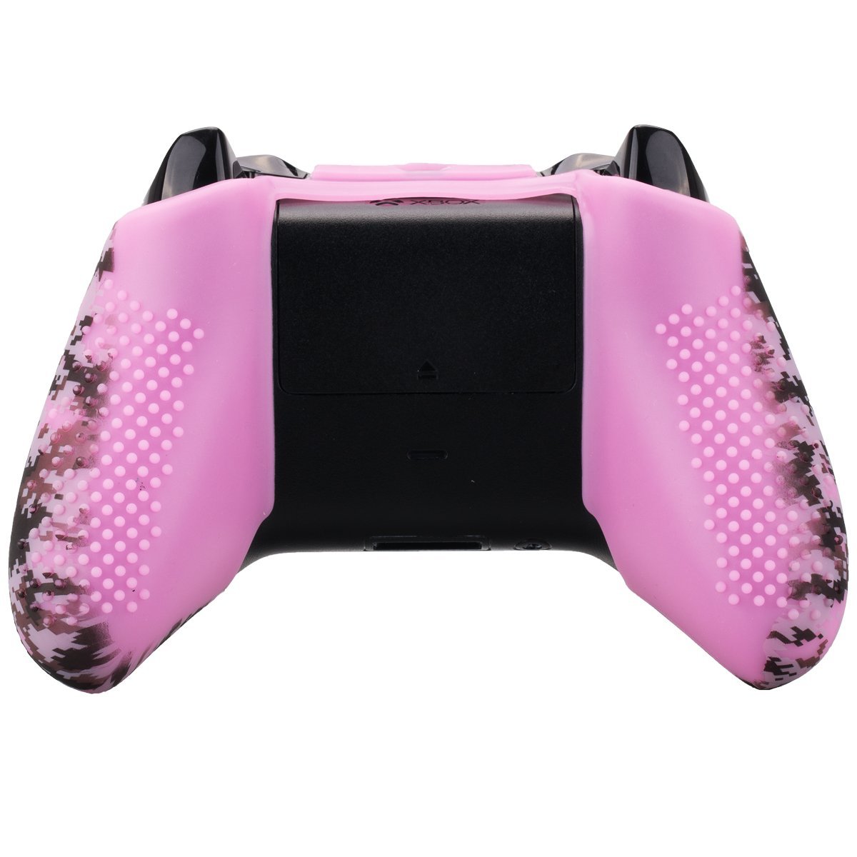 9CDeer 1 Piece of Studded Protective Customize Digital Camo Silicone Cover Skin Sleeve Case 8 Thumb Grips Analog Caps for Xbox One/S/X Controller Pink Compatible with Official Stereo Headset Adapte