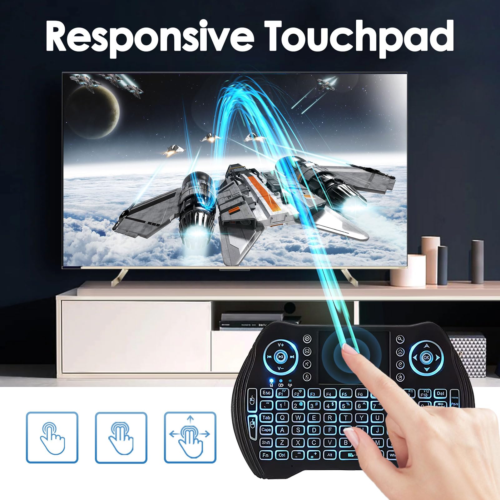 Android TV Box 2GB RAM 16GB ROM, Android Box 10.0 H616 Support 2.4G 5G WiFi 4K HDR 6K USB Bluetooth Ethernet Smart TV Box with Mini Wireless Keyboard TV Box Android