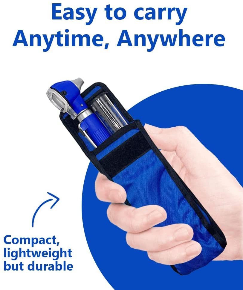 OdontoMed2011 LED Pocket Mini Otoscope Set Blue Color ODM