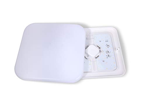 LIT-PaTH Square LED Flush Mount Ceiling Light Fixture, 12 Inch 22.5W, Dimmable, 1680 Lumen, ETL Qualified, 5000K-Daylight White