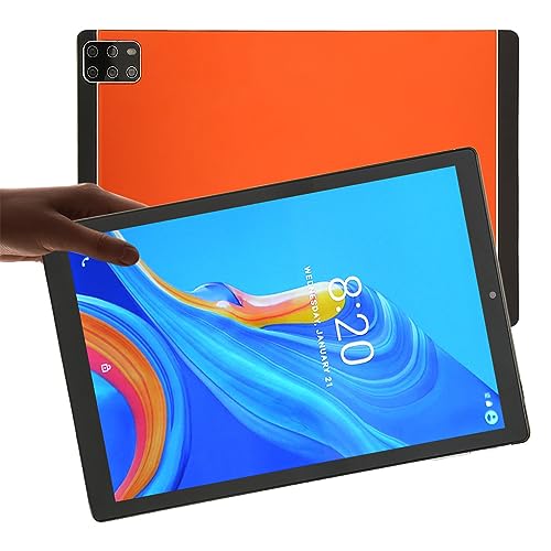 Airshi Full HD Tablet, Dual Speakers 100-240V 6GB 128GB 8800mAh 10.1 Inch Tablet with Headphones for Work (US Plug)