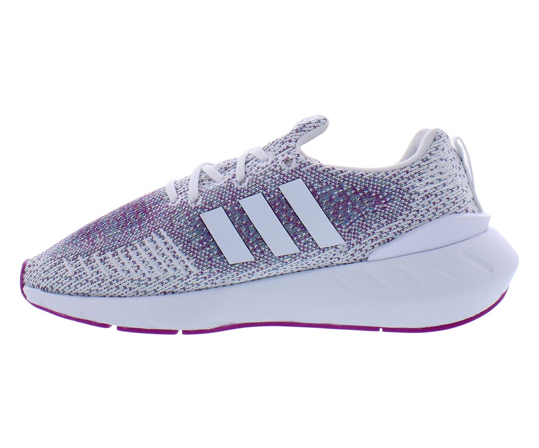 adidas Women's Swift Run 22 Sneaker, Future White/Vivid Pink, 8.5 M US
