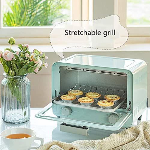 9L Mini Oven Adjustable Temperature 60-230 β and 30 Minutes Timer Multifunctional Home Baking Oven Baking Cake Bread Biscuit Machine Tempered Glass 800W Commodity Code: LXJ-66 (Blue) (Blue)