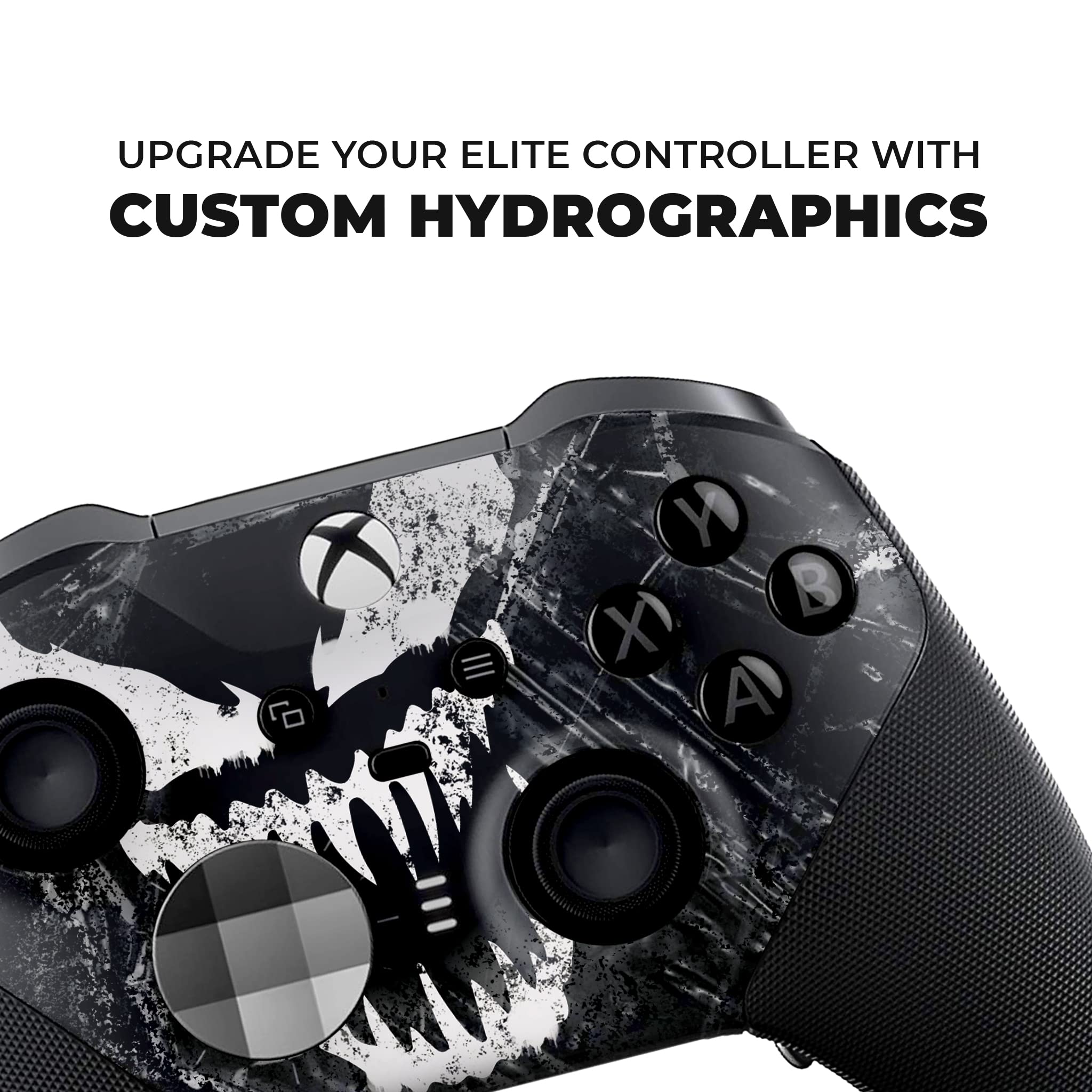 DreamController Vennom X-box Elite Controller Series 2 Limited Edition Custom Elite Series 2 Controller for X-box One/Series X/S. Made with Advanced Hydro-Dip Paint Technology (Not Just a Skin)