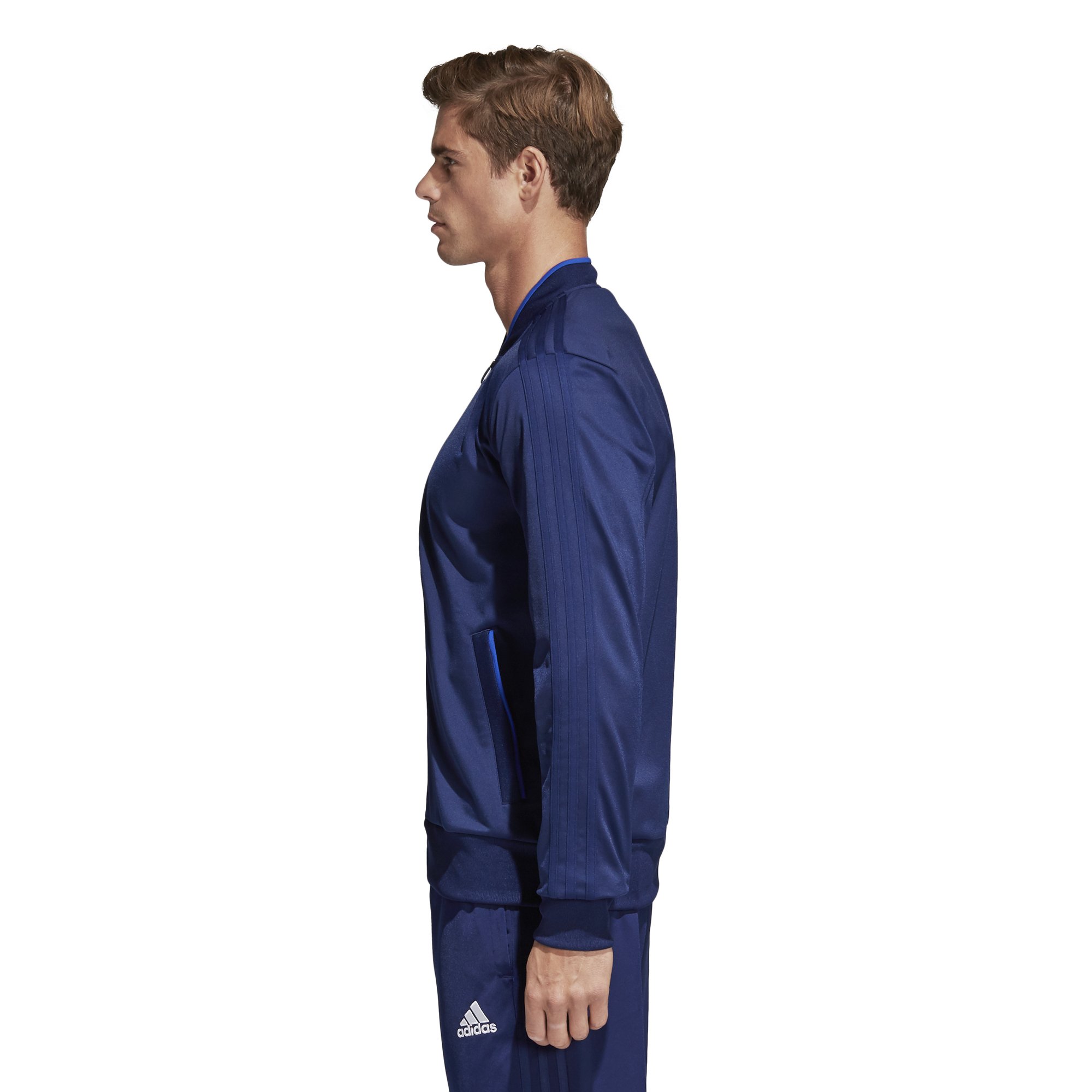 adidas Men's Condivo 18 Polyester Jacket Dark Blue/White Medium