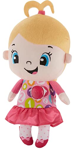 Fisher-Price Laugh & Learn Stroll & Learn Walker Gift Set, Musical Baby Walking Toy and Soft Doll for Infants Ages 9 Months and Older