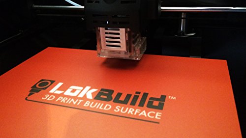 LokBuild 3D Print Build Surface, sticky back sheet, quick, clean removal of printed parts, versatile (SINGLE PACK 6" (153x153mm))