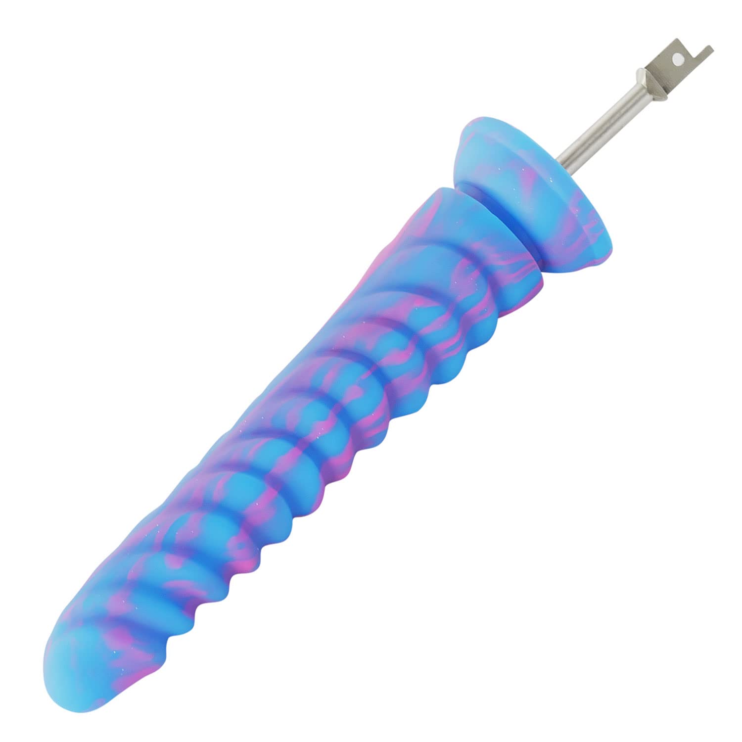 FREDORCH Silicone Dildos Attachments with Reciprocating Saw Adapter Connector for Reciprocating Saws Sex Machines Different Sizes Colors (Blue Small)