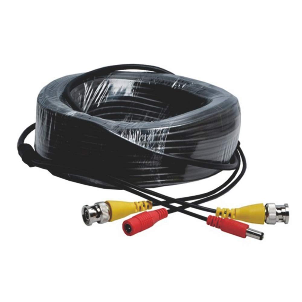 Zinuods 2 Pack 50ft BNC Vedio Power Cable Pre-Made Al-in-One Camera Video BNC Cable Wire Cord for Surveillance CCTV Security System with Connectors