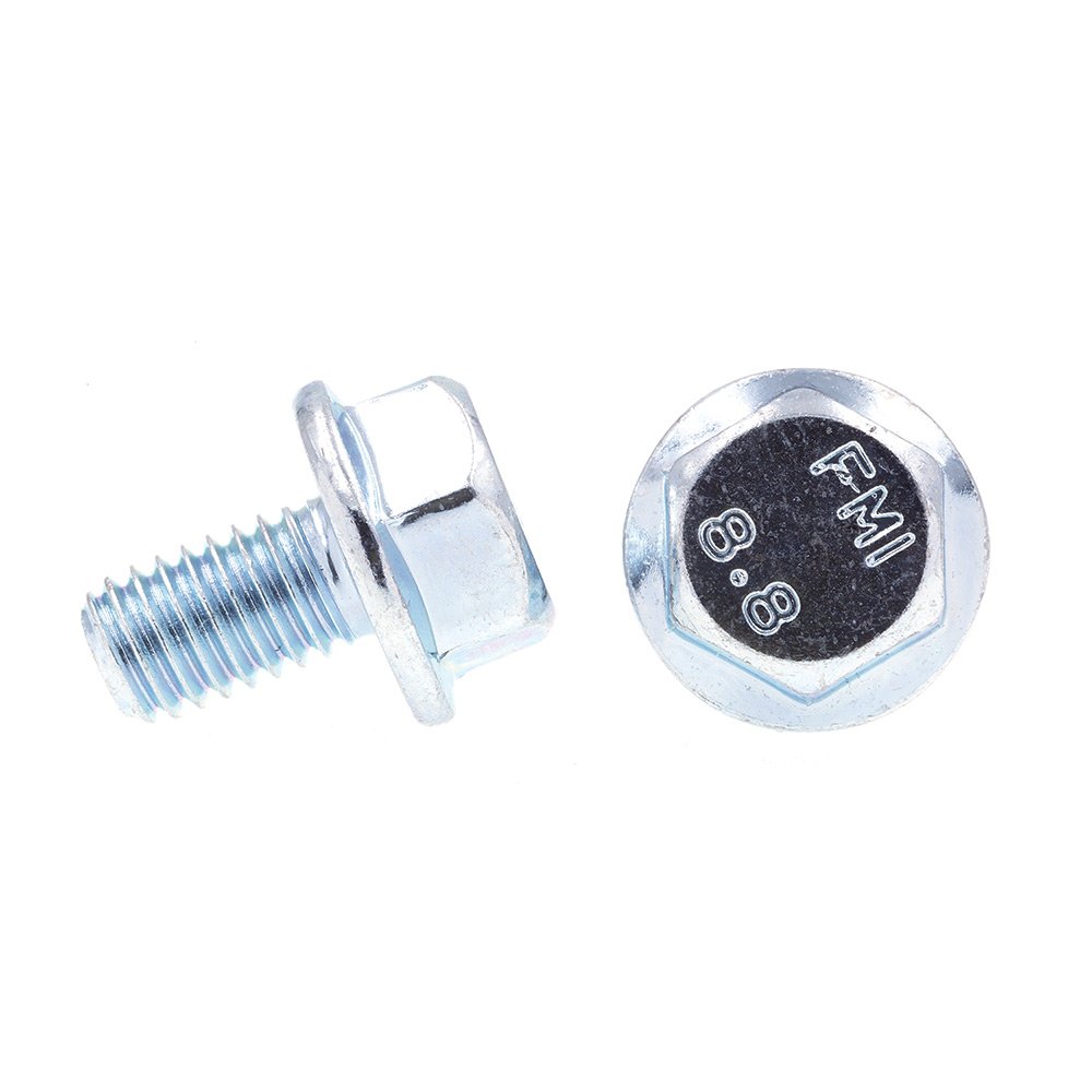 Prime-Line 9089354 Flange Bolts, Class 8.8 Metric, M6-1.0 X 10MM, Zinc Plated Steel (25 Pack)