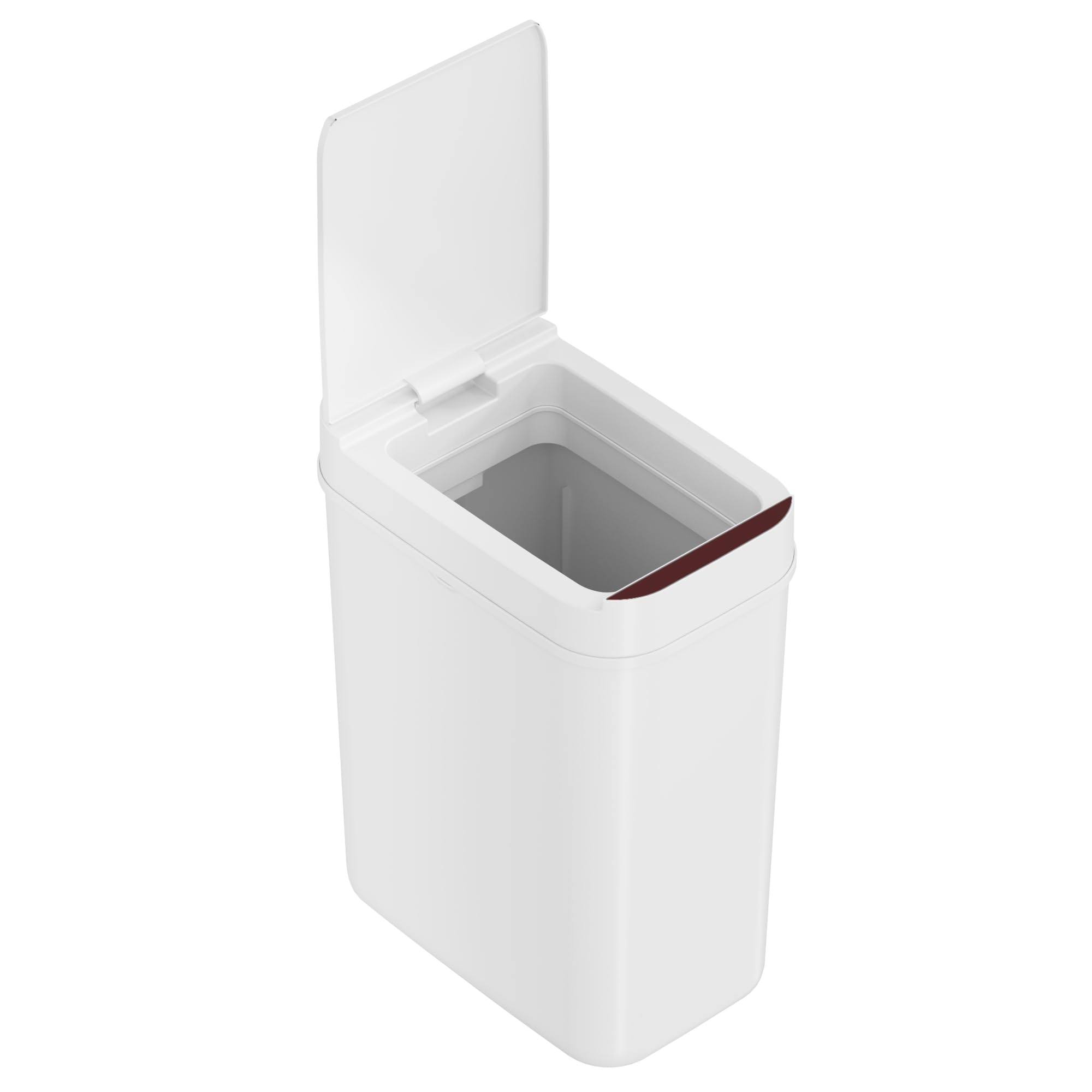 iTouchless 3 Gallon Bathroom Sensor Trash Can, 10 Liter Small Touchless Automatic Slim Garbage Bin with Lid, Smart Narrow Motion Control Commercial Waste Basket for Bedroom, White