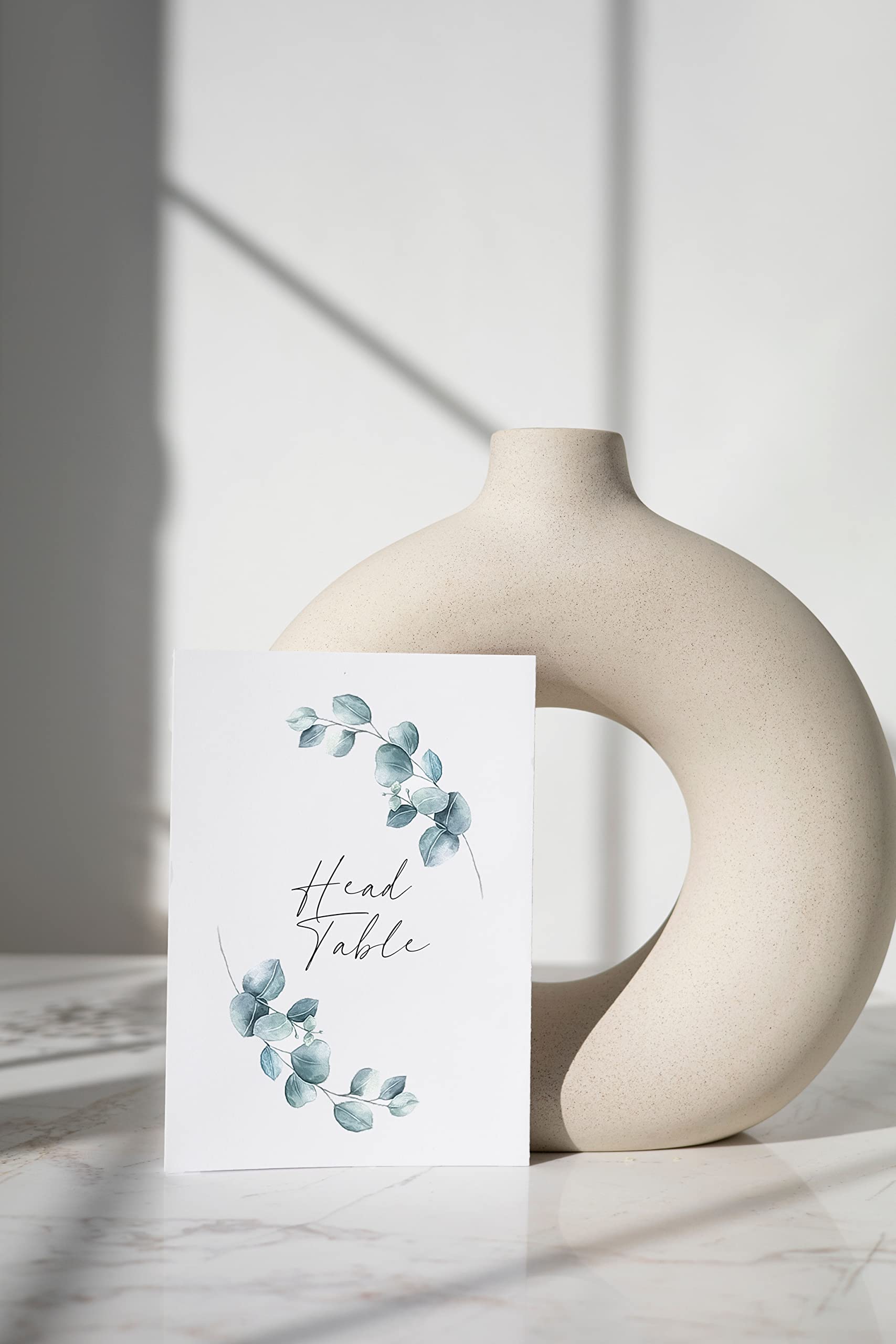Table Numbers, Double-Sided Cards, 1-25 Plus Head Table Card, 4 x 6, Table Numbers for Wedding Reception, Anniversary, Baby Shower, Bridal Shower, Christmas, Parties, Events and Celebrations