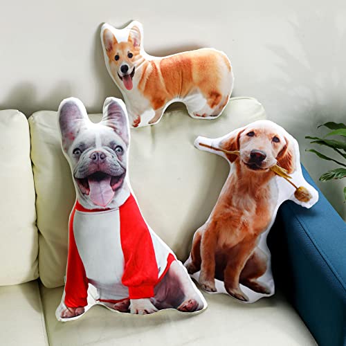 Custom4U Custom Pet Shaped Pillow with Pictures Personalized Funny Pillow Customized Photos Pet Pillow