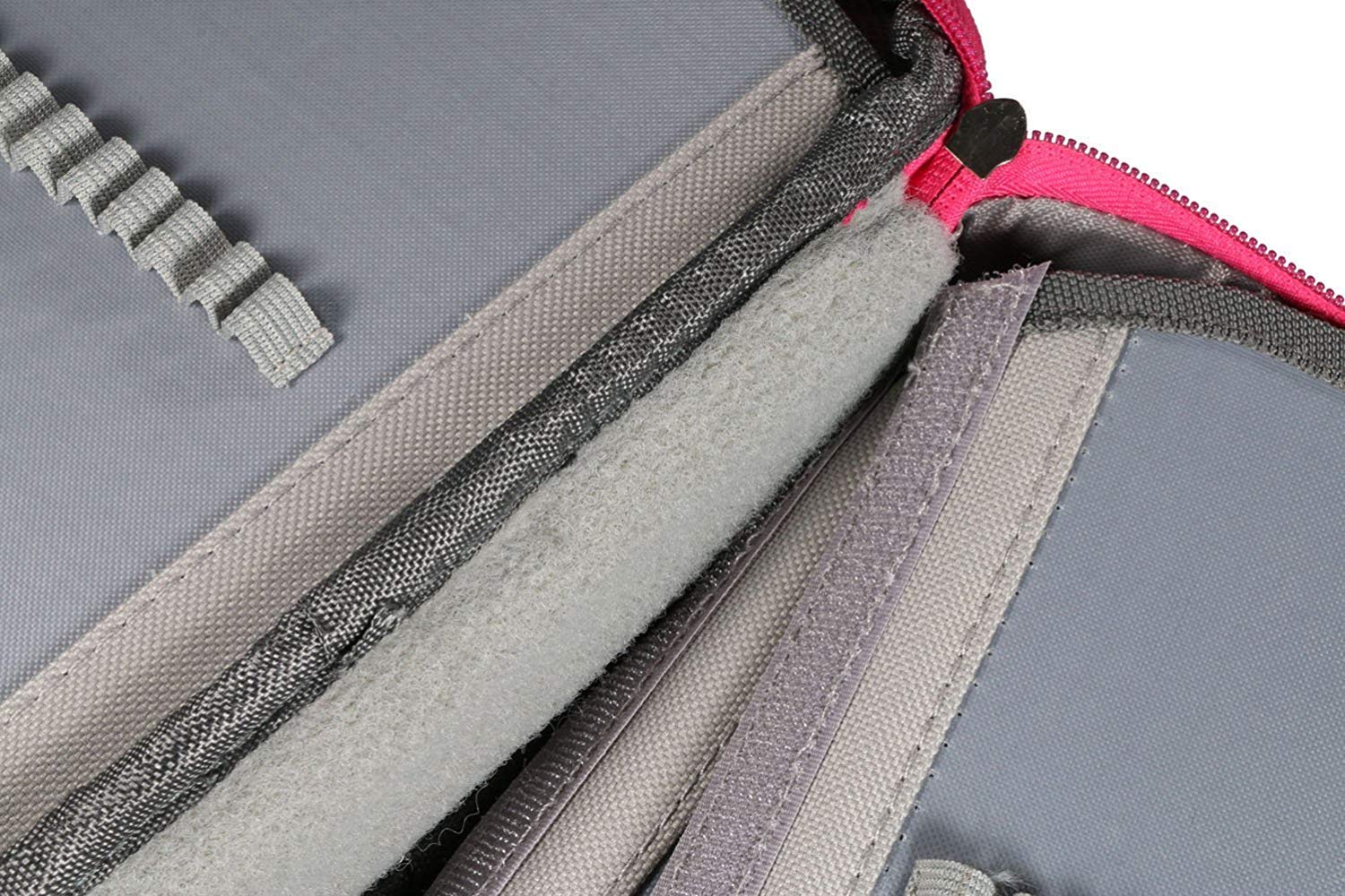 Becho Multifunction Zipper Pencil Case High Capacity Holder Pouch Pen Bag Colored Pencil Pen Box 72 Slots (Pink)