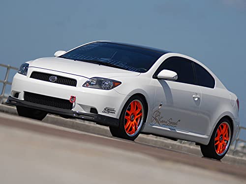 iJDMTOY JDM Red Track Racing Style Tow Hook Ring Compatible With 2005-2010 Scion tC, Made of Lightweight Aluminum