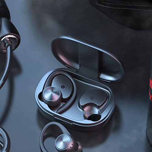 Beats Headphones, Wireless Bluetooth Noise Cancelling Headphones, Running Headphones Wireless Earbuds with Earhooks ​Over Ear Sport Headphones Sweatproof Earphones Workout Jogging