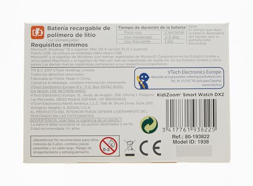VTech Kidizoom Smart Watch DX2 Kids Smart Watch with Dual Camera Estandar Blue - Spanish Version