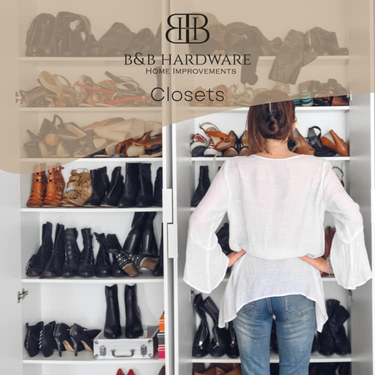 B&B HARDWARE Cabinet Shelves - 3/4'' Thick - Custom Organize Space with Stylish Shelves - Perfect Solution for Home & Office - Melamine Shelves Cut to Order (12" Depth X 20'' Inches Length)
