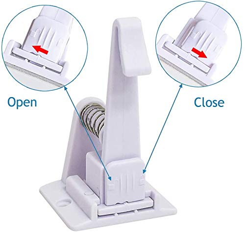 McKain Toilet Locks Child Safety - Bathroom Baby Proof Toilet Lid Lock for Children Under 3 Years No Tools Needed Easy Installation (2 packs)