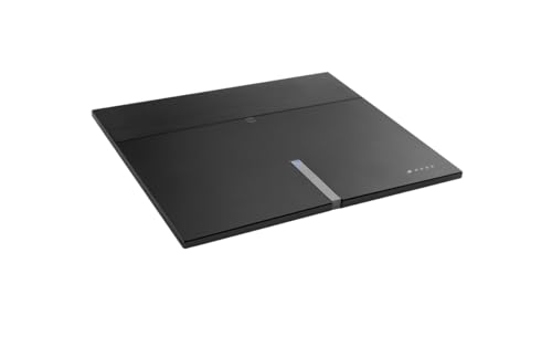 One for All 16472 HDTV 1080p Amplified Indoor TV Antenna 50 Mile Range with Multi Directional Reception, 8 Feet Coaxial Cable & Signal Level Indicator - Black