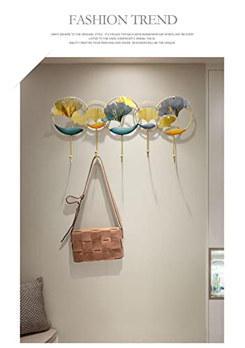 BBSJ Nordic Bedroom Door Back Hook Fashion Entry Porch Coat Hook Free Punching Metal Coat Hook Wall Hanging