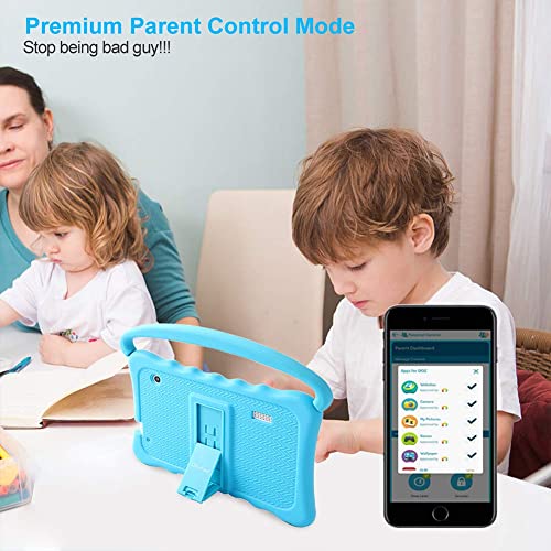 Kids Tablet 7 inch Toddler Tablet for Kids Edition Tablet with WiFi Dual Camera Childrenās Tablet for Toddlers 32GB Android 10 with Parental Control Shockproof Case Google Play YouTube Netflix (Blue)