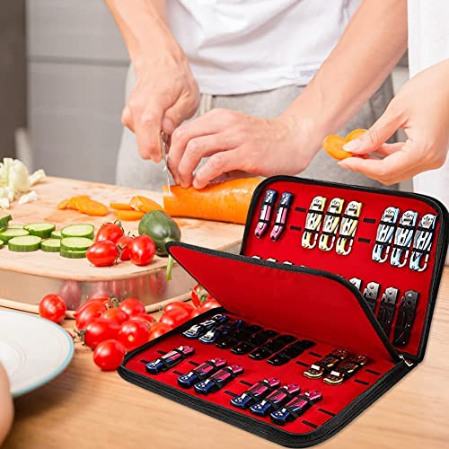 Pocket Knife Storage Case, Folding Knife Pouch Carrier Holder,40 Slots Small Knife Carrying Cases,Versatile Knife Collection For Survival, Tactical, Outdoor, EDC Mini Knife