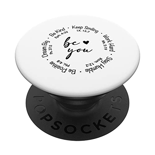 Be You Bible Verse Faith Christian Religious Inspirational PopSockets Swappable PopGrip