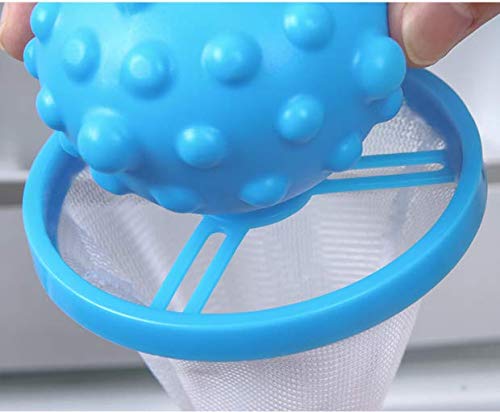 WOIWO 3 PCS Washing Machine Float Filter Mesh Bag Hair Filter To Clean And Decontaminate Laundry Balls