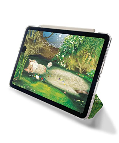 Cute Cat in Classical Art Pattern Case Compatible with All Generations iPad Air Pro Mini 5 6 11 inch 12.9 10.9 10.2 9.7 7.9 Plastic Fabric Cover Slim Smart Stand SN1073 (8.3" Mini 6th gen)