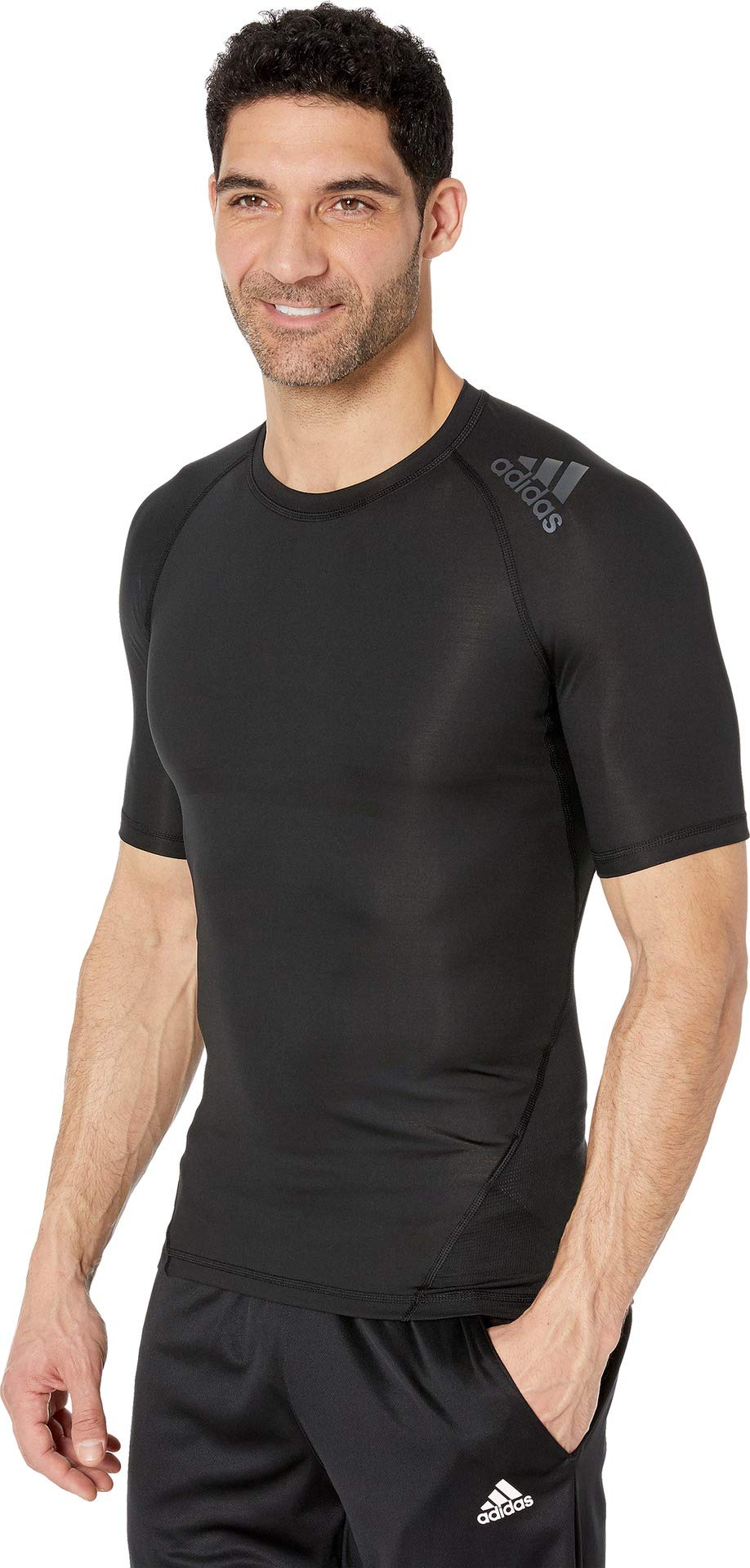 adidas Men's Training Alphaskin Sport Short Sleeve Tee, Black, XX-Large