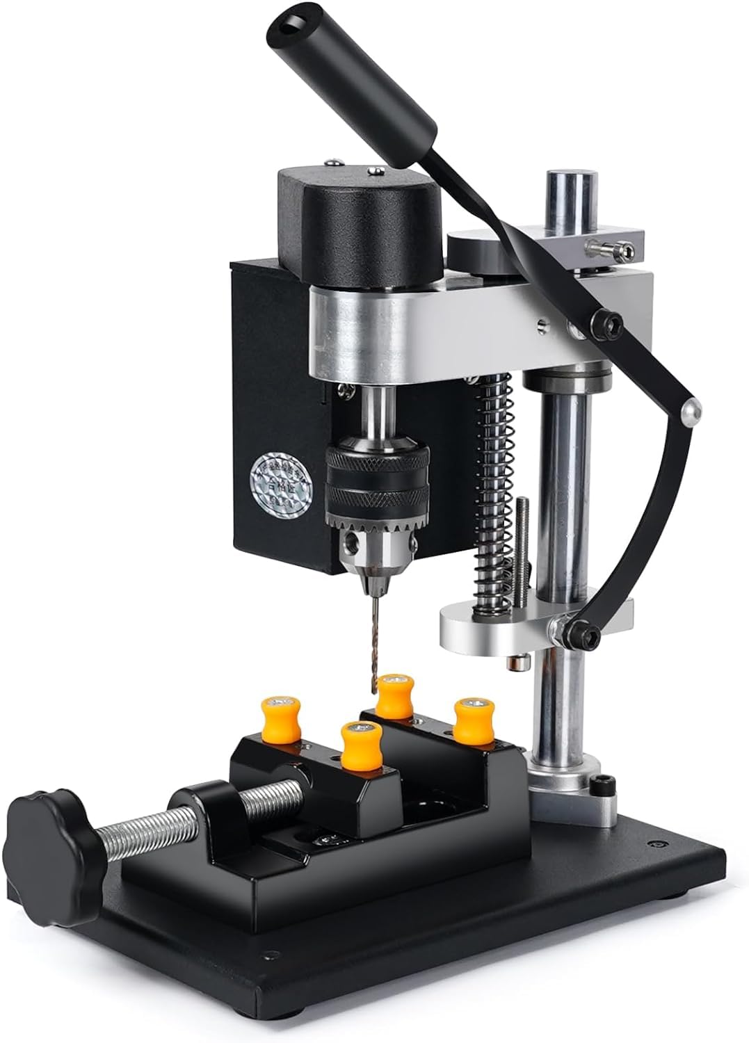 Mini Bench Drill Press, 6 Inches Adjustable 7-Speed Small Benchtop Drilling Machine, Suitable For Direct Drilling Of Metal, Wood, Plastics, Acrylic, DIY Jewelry Making Crafts Tool (40mm Drilling Size)