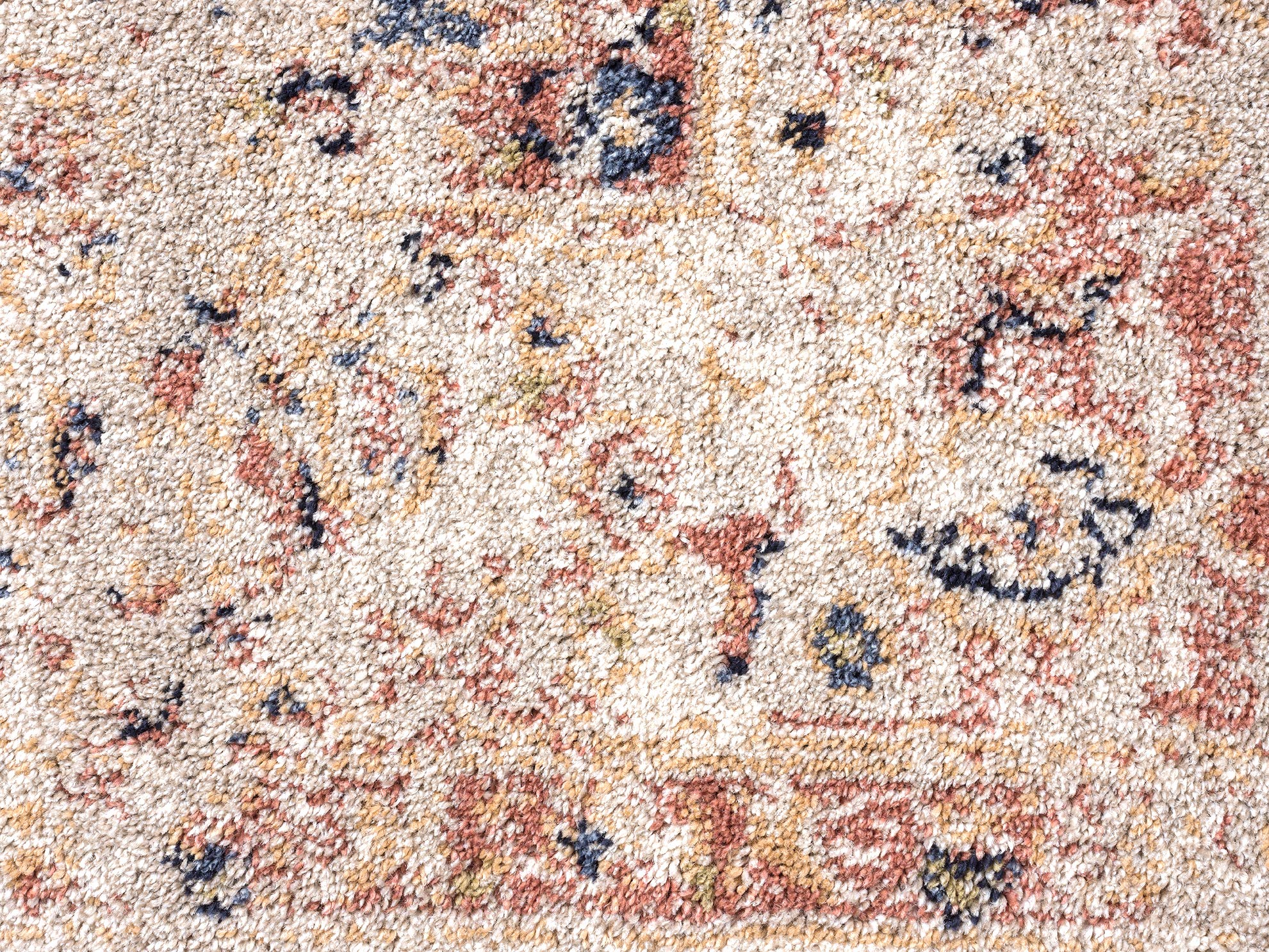 Abani Traditional Cream & Beige Vintage 5'3" X 7'6" Area Rug, Babylon Collection - Oriental Medallion Distressed Rug, Rugs