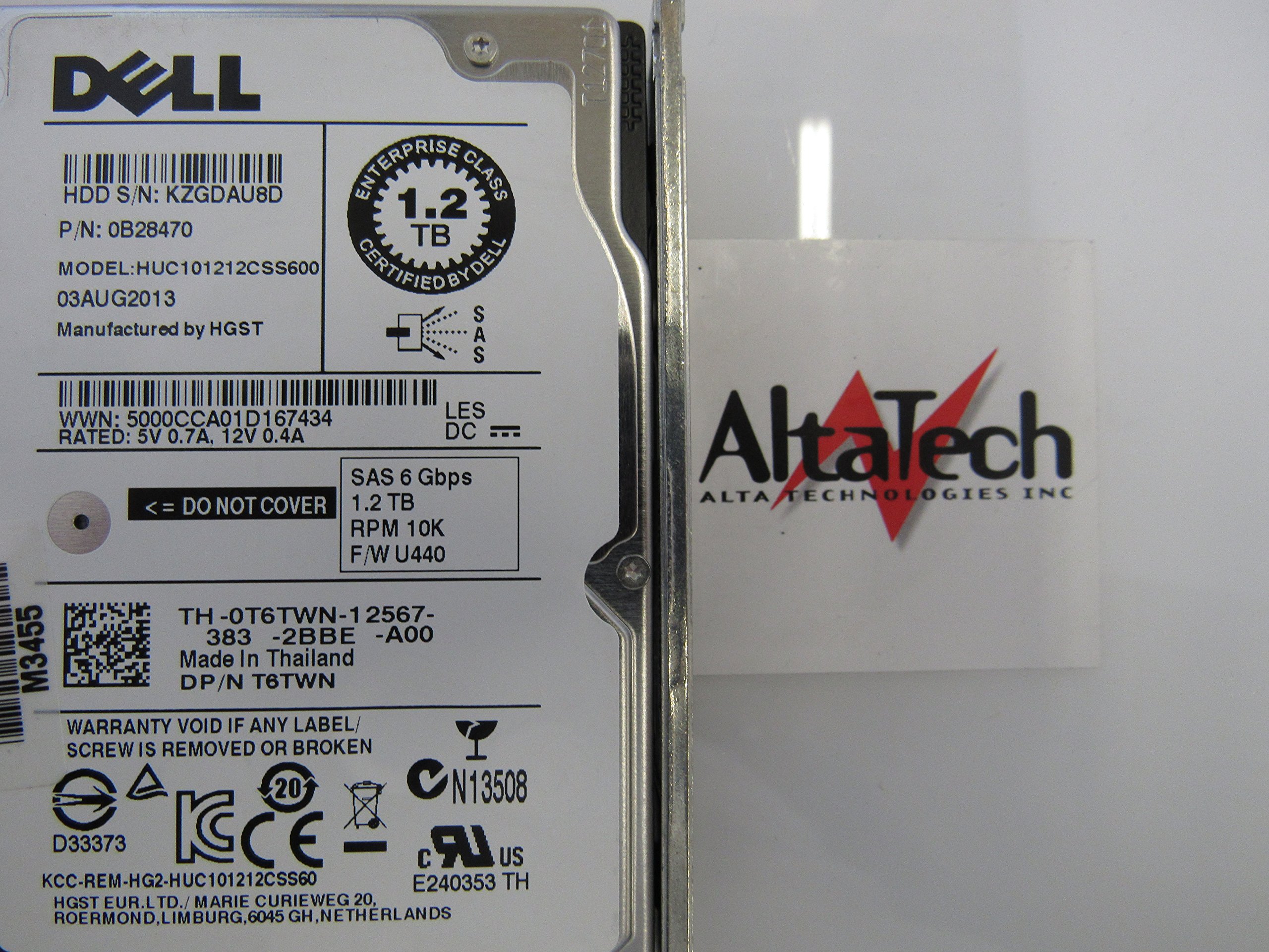 Dell T6TWN 1.2-TB 6G 10K 2.5 SAS w/G176J