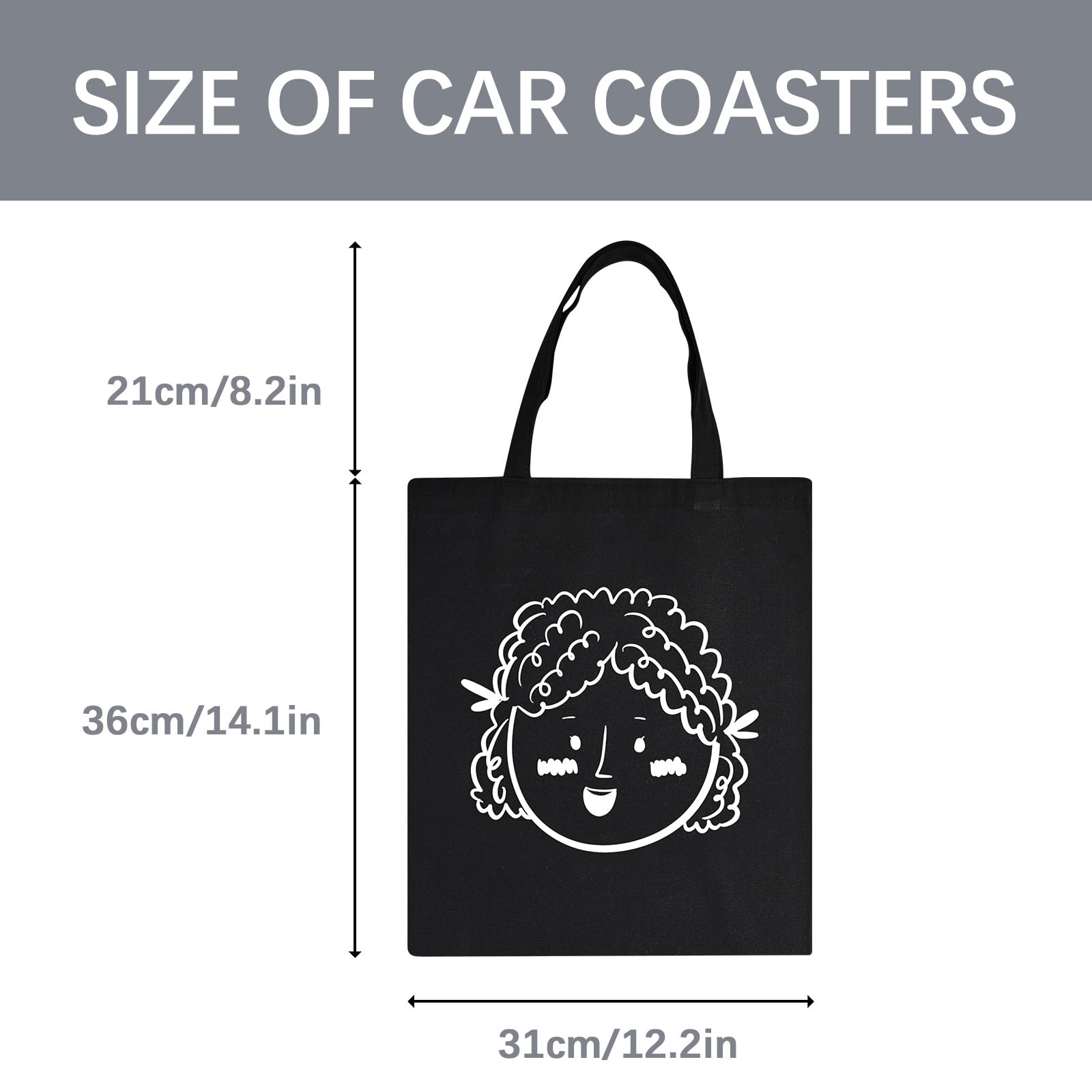 OKBA 10 pcs Sublimation Tote Bags,polyester tote bags for sublimation, DIY customization blank canvas tote bags 12.2 * 14.2 in (black)