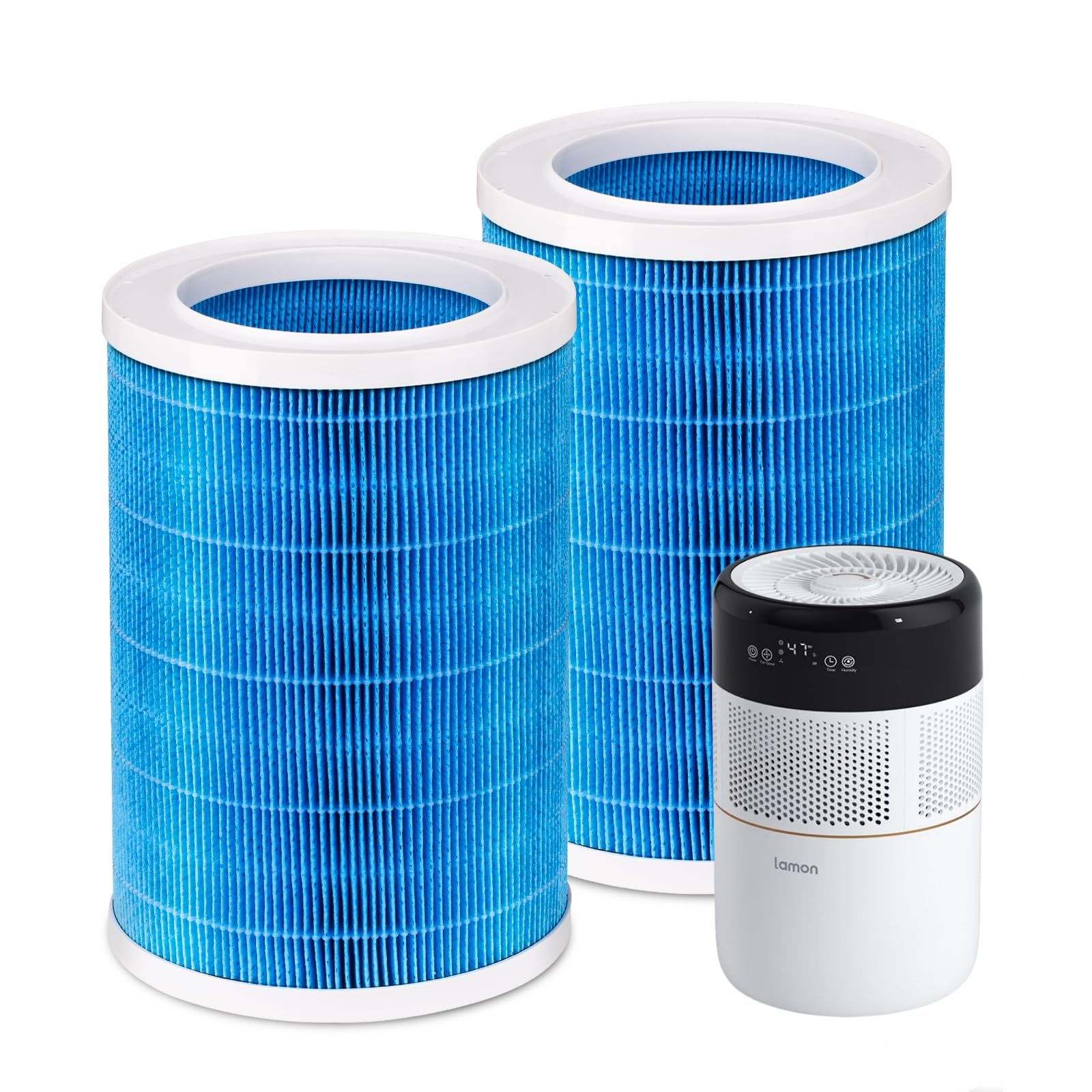 Aiskaer Humidifier Replacement Filter Compatible with Lamon MistZero/MistZero B/MistZero S Humidifiers, Evaporative Washable Humidification Filter, 2 Pack