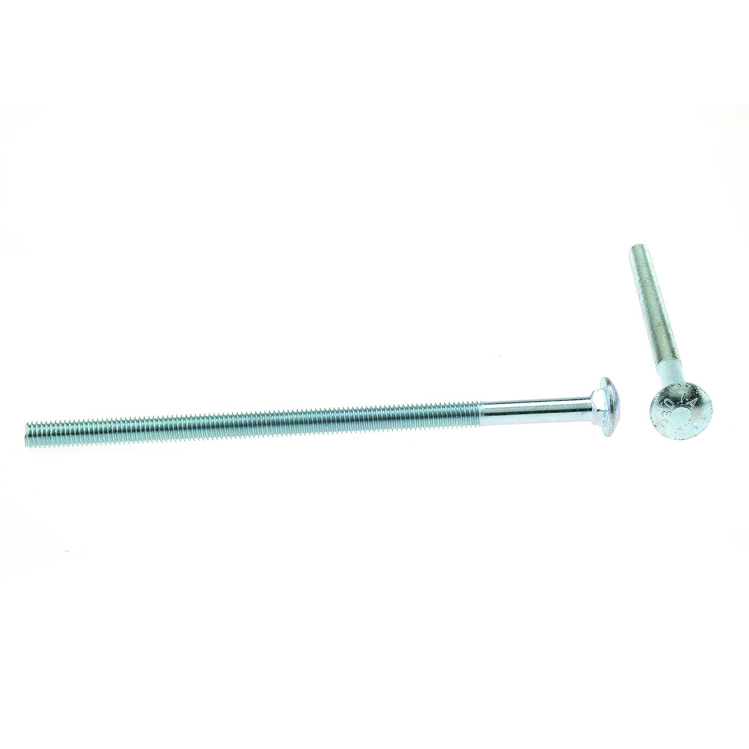 Prime-Line 9064065 Carriage Bolts, 3/8 In.-16 X 8 In., A307 Grade A Zinc Plated Steel (10 Pack)