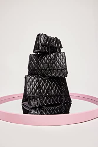 ALDO Women's Quilted Cross Body Bag, Other Black