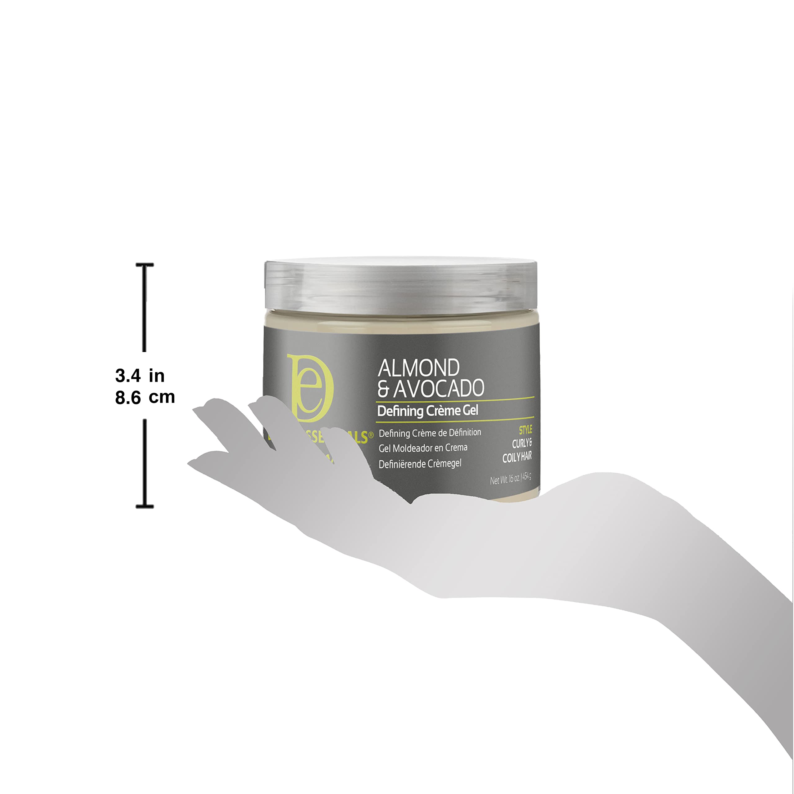Design Essentials Natural Almond & Avocado Curl Defining Creme Gel For All Curl Types - 16 Oz